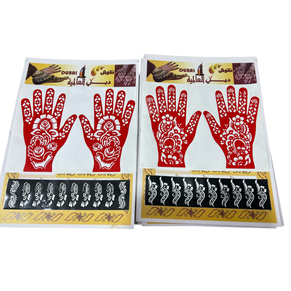 12 kad Inai sticker Tangan | Shopee Malaysia