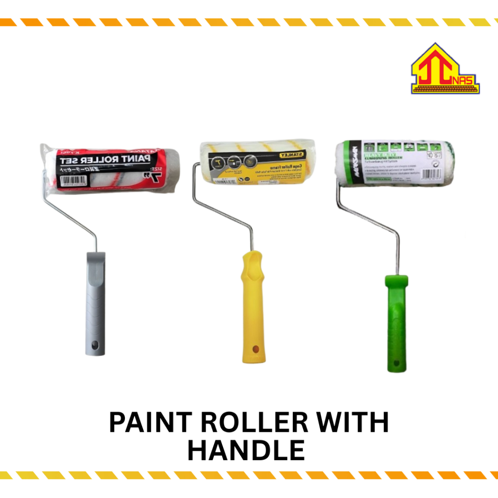 PAINT ROLLER 7" WITH HANDLE SET + PAINT TRAY / ROLLER CAT SET / CAT ...