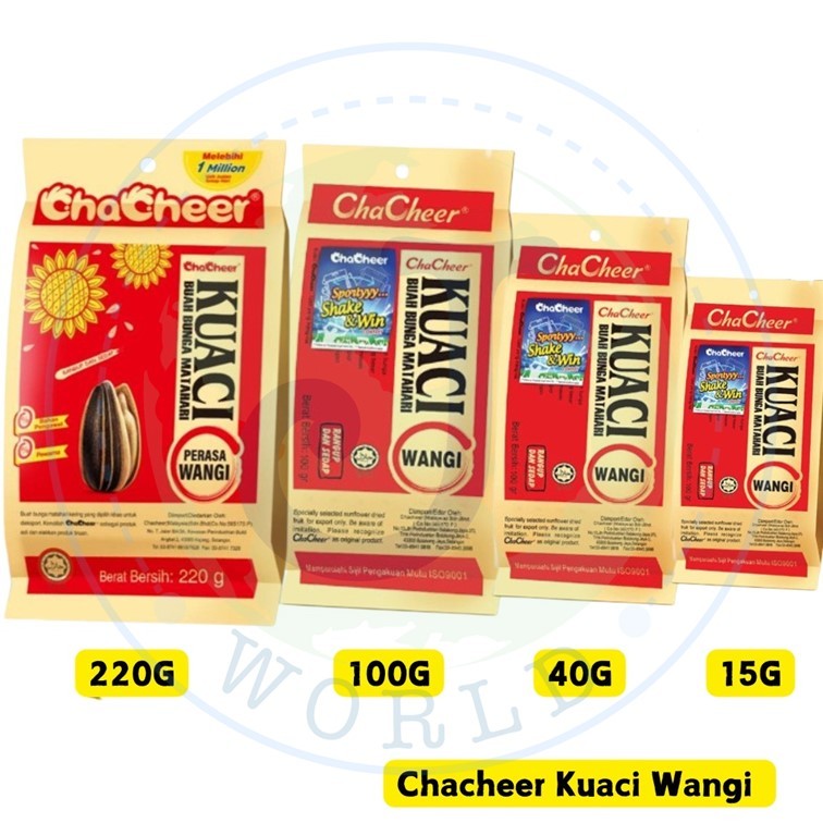 [20PKT] CHACHEER SUNFLOWER SEED WANGI KUACI BUNGA MATAHARI (15G / 40G ...