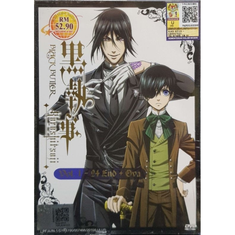 Black Butler Kuroshitsuji - Vol.1-24 End + Ova (DVD) | Shopee Malaysia