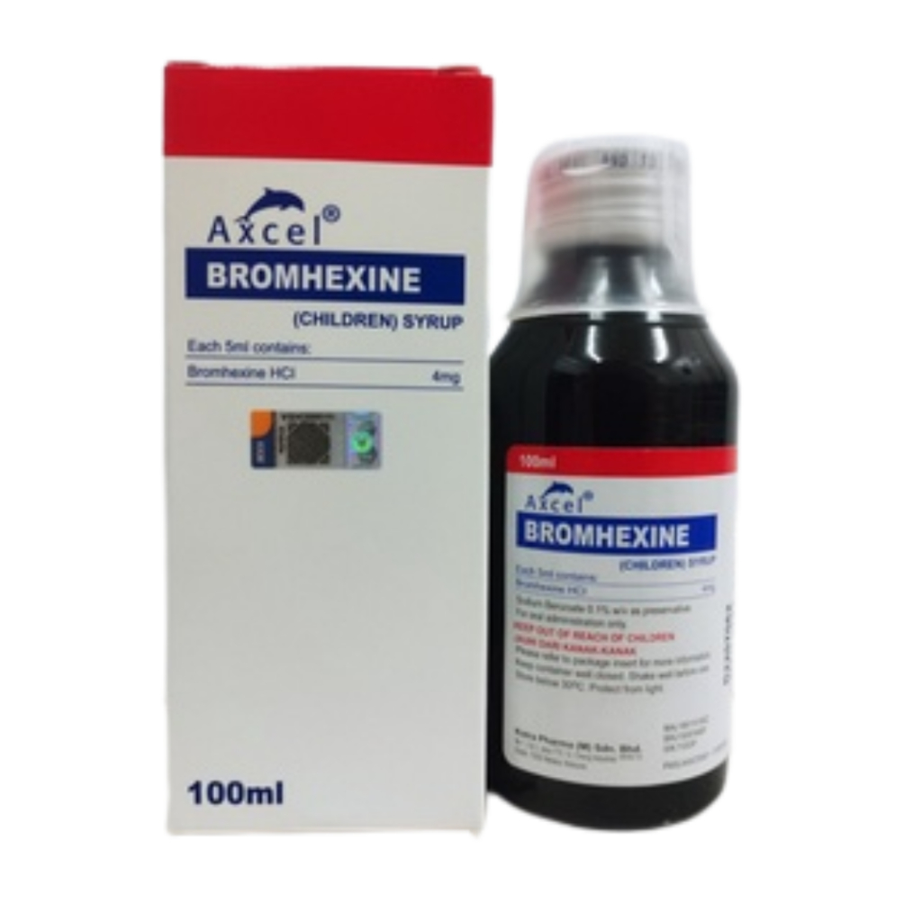 Axcel Bromhexine 4mg/5ml Syrup 100ml | Shopee Malaysia