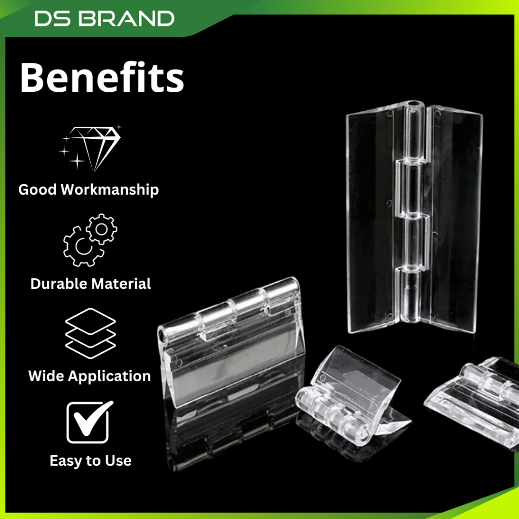 Aksesori Akrilik / Acrylic Hinge Clear DIY / Engsel Perspex / saiz ...