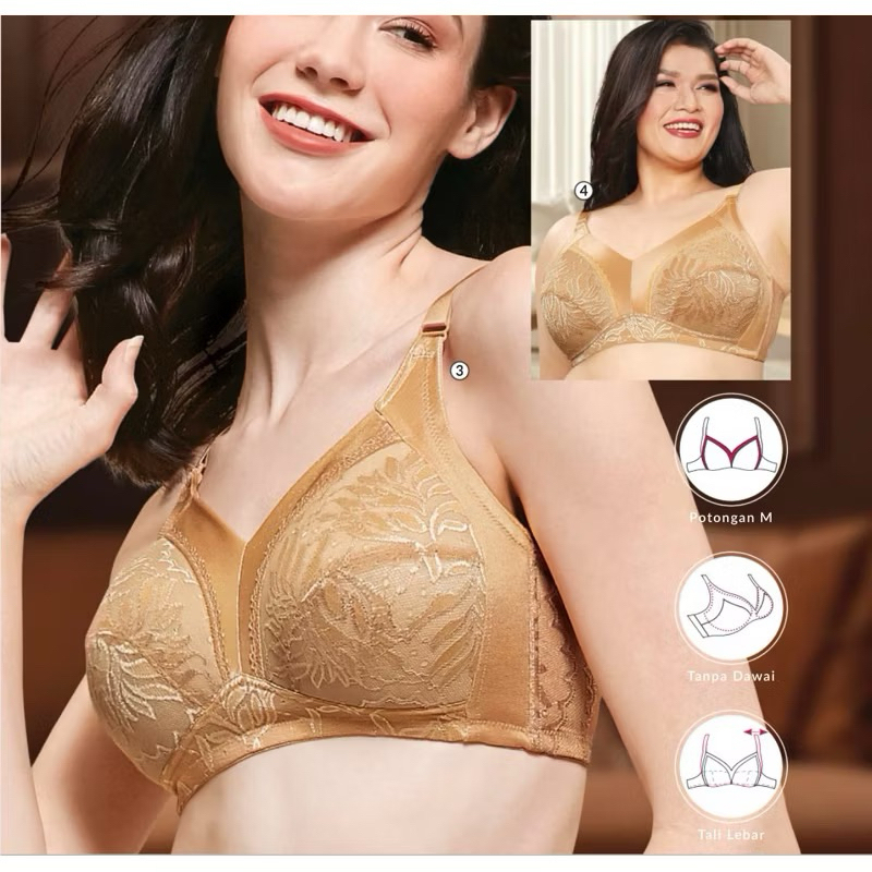 W*Ready stock ️Av Baju dalam Loretta tak ada dawai dan span biasa/Bra Avon Juita Meredith 34b ...