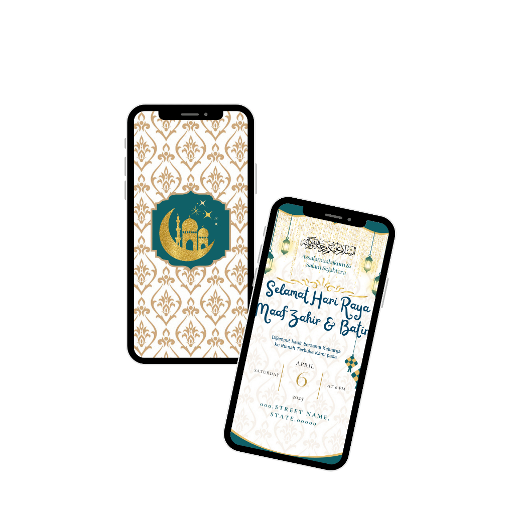 Hari Raya Invitation Digital Card | Raya Ecard | Selamat EID | Video ...