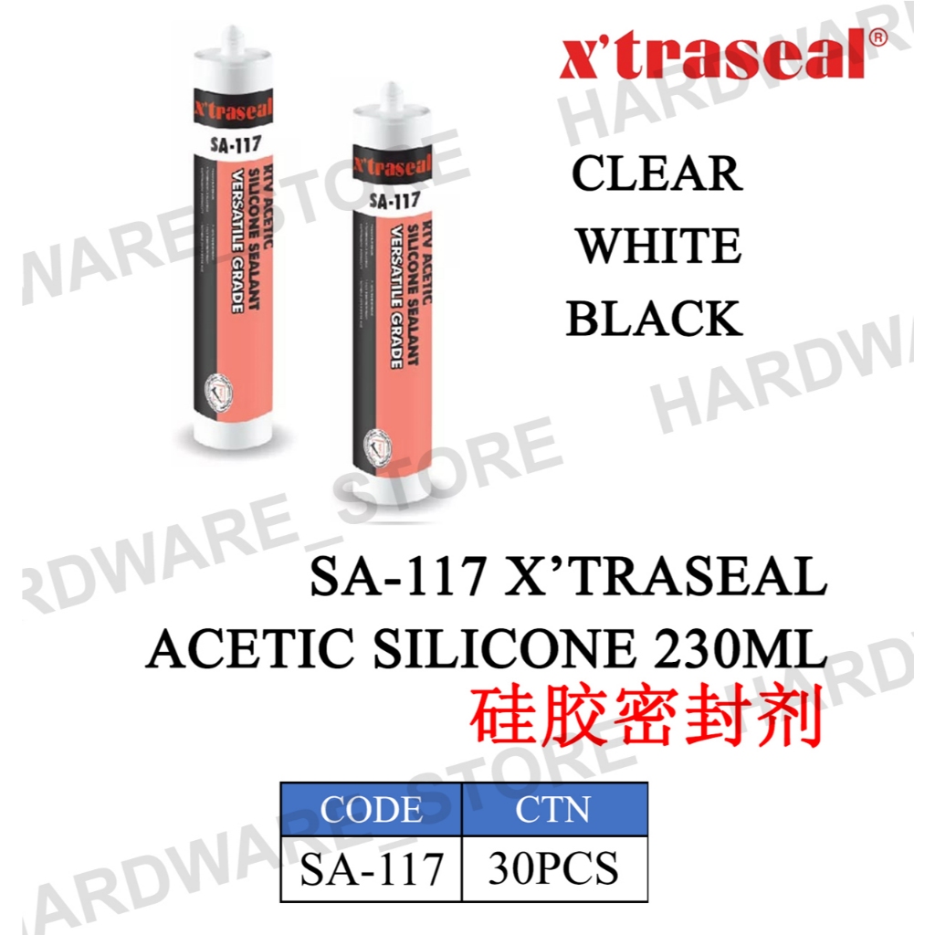 X'TRASEAL SA-117 ACETIC SILICONE 230G | Shopee Malaysia