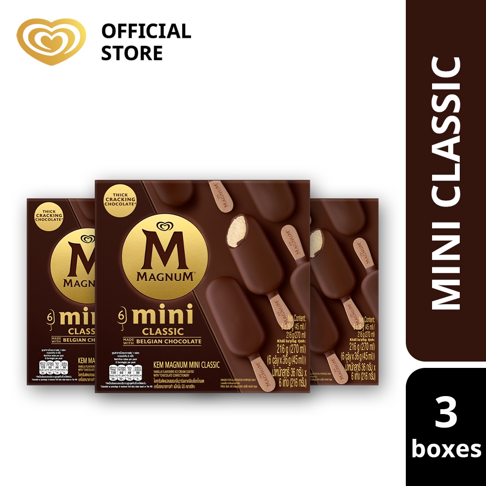 Magnum Mini Classic Ice Creams (3 Boxes) | Shopee Malaysia