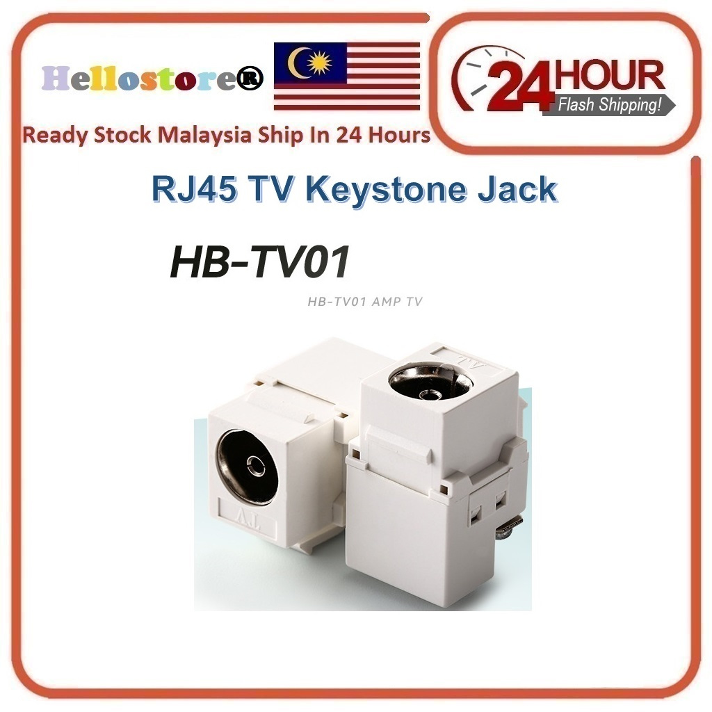 RJ45 TV Keystone Jack TV Module Panel Quick Wiring Keystone Jack ...