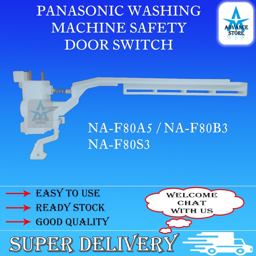PANASONIC WASHING MACHINE SAFETY SWITCH DOOR NA-F80A5 NA-F80B3 NA-F80S3 ...
