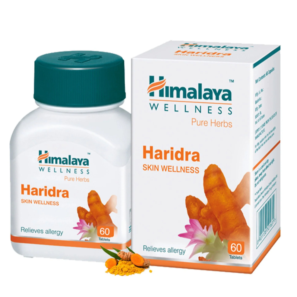 Haridra Turmeric Skin Wellness 60 Tablets Capsules (Relieves allergies ...