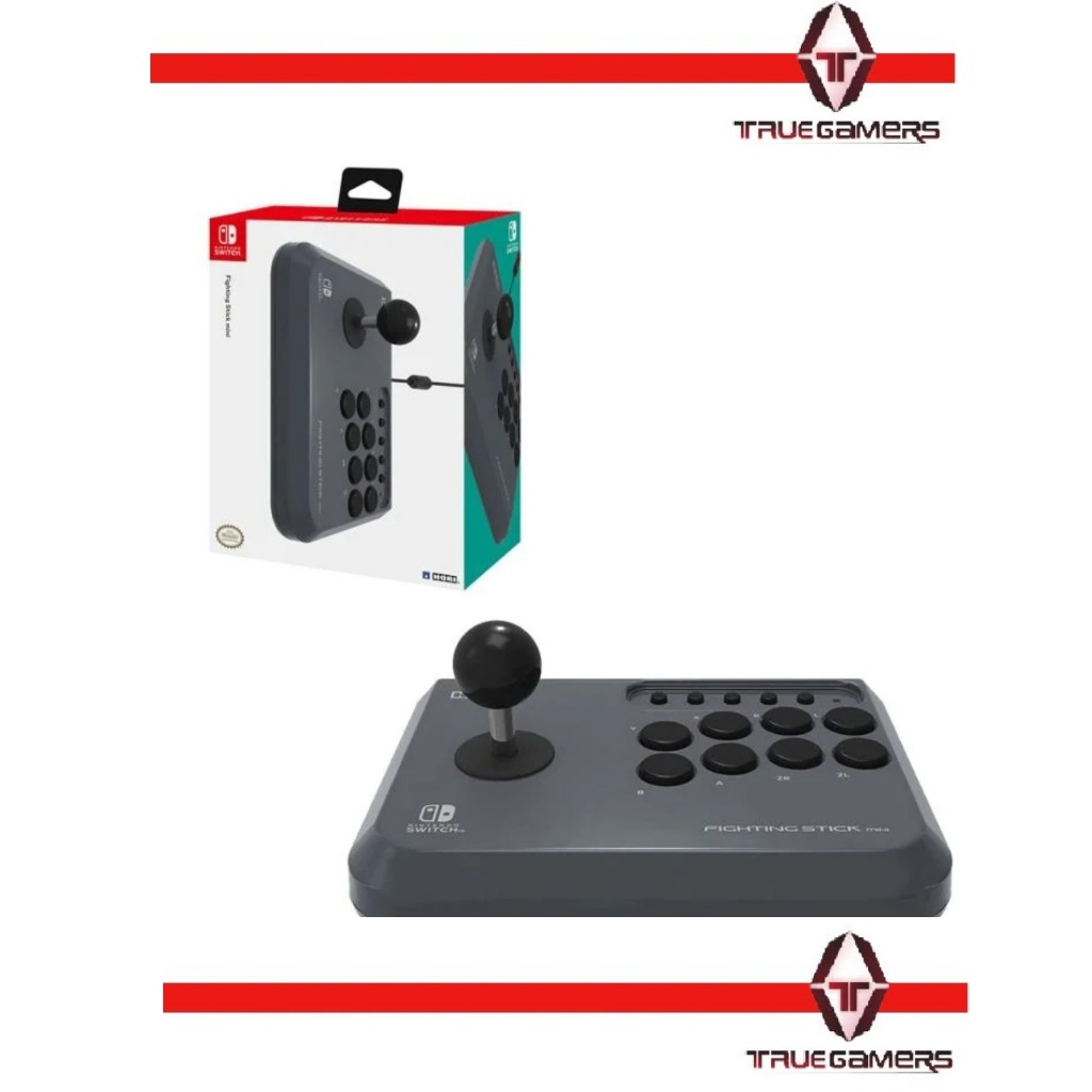 HORI Mini Fighting Stick Nintendo Switch Black Compact, Responsive ...