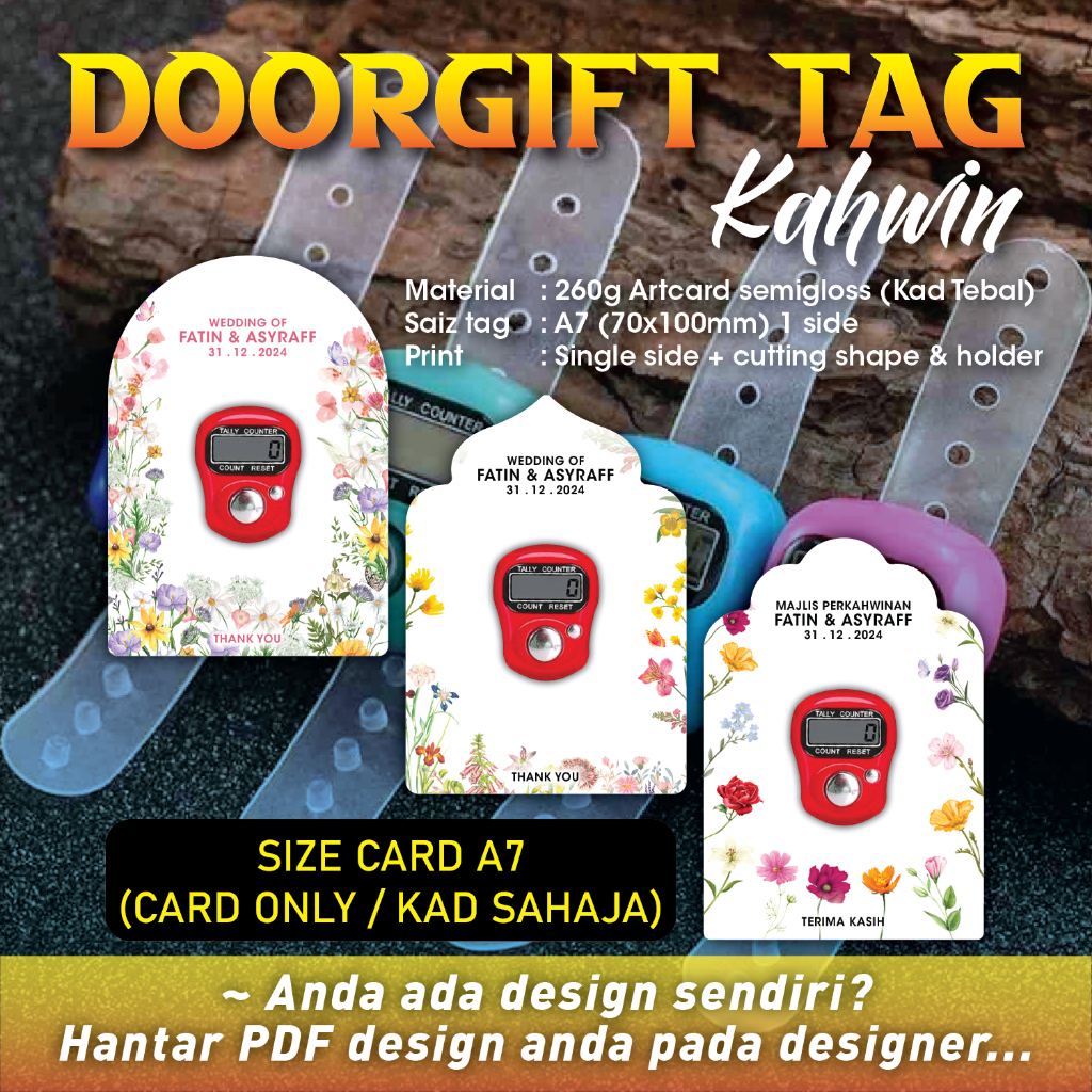 Goodies Card SHAPE Majlis Kahwin / Doorgift / Thank you card MURAH ...