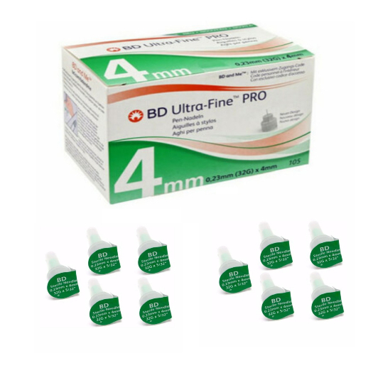 BD Ultra-Fine Pro Pen Needles 32G X 4mm (10's ) | Shopee Malaysia