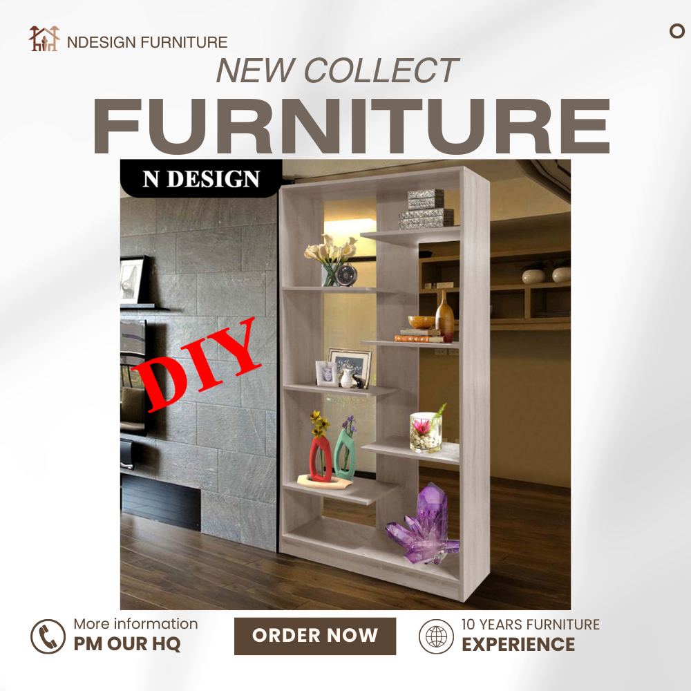 [NDesign] Kabinet Hiasan / Rak Hiasan / Display Cabinet DIY / Living ...