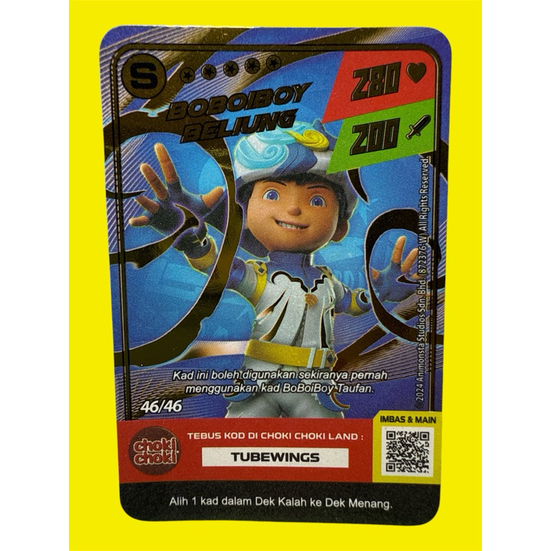 [Ready Stock] KAD BOBOIBOY BELIUNG CHOKI CHOKI FREE ONE RANDOM CHOKI ...