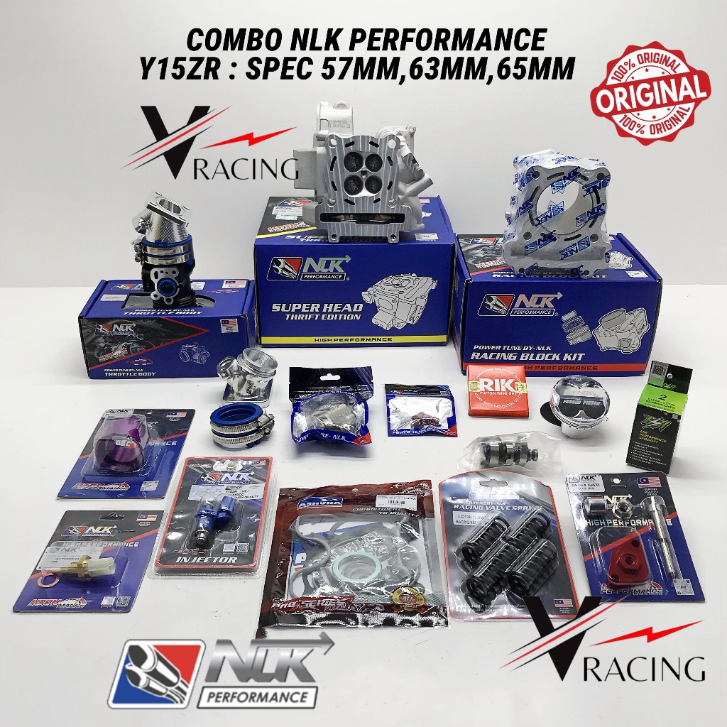 Combo Y15ZR V1/V2 NLK Performance Spec 57MM,63MM,65MM (100% Original) | Shopee Malaysia