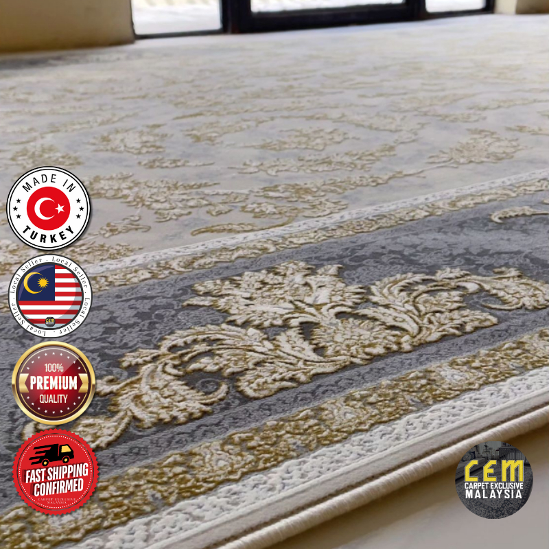 TURKEY CARPET | KARPET TURKI | Luxury Persian Design Mewah Corak Gold ...