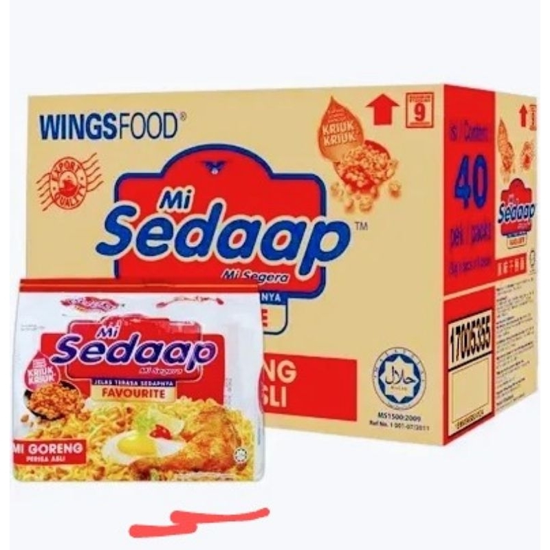 Mee Sedap Goreng asli flavour 8x90g | Shopee Malaysia