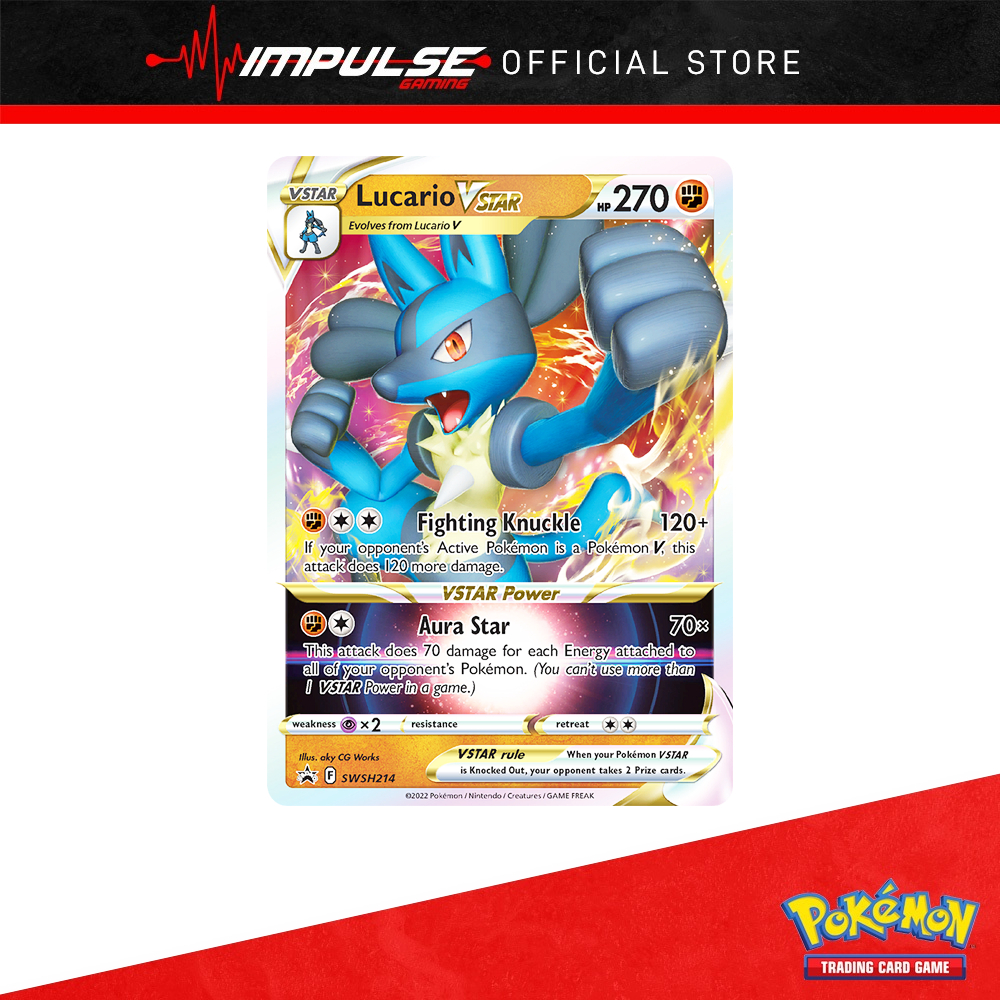 Promo Card Pokemon Tcg Eng: SWSH214 Lucario VStar | Shopee Malaysia