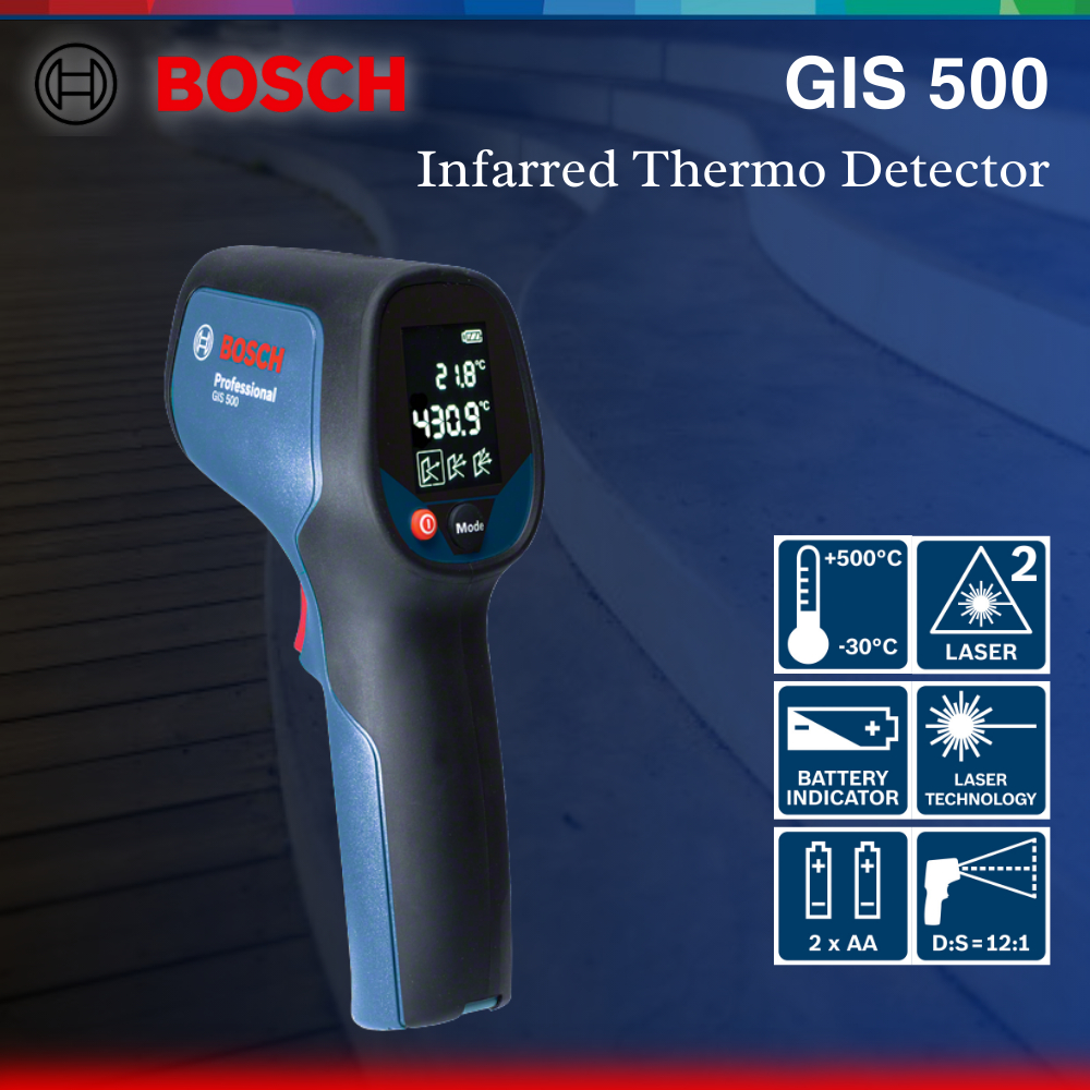 Bosch Infrared Thermometer Detector GIS 500 | Shopee Malaysia