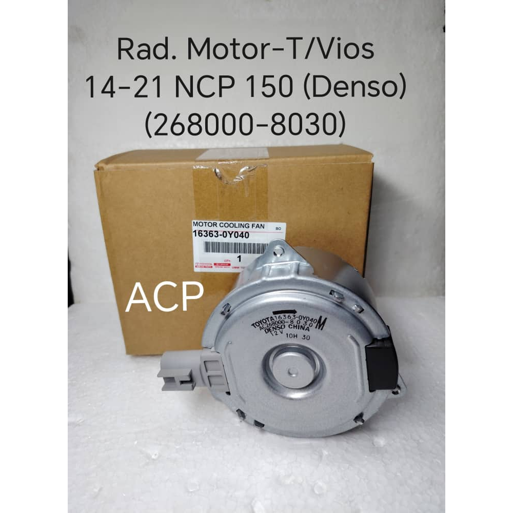 Toyota Vios 2014-2021 NCP 150 Radiator Fan Motor (Original Denso ...