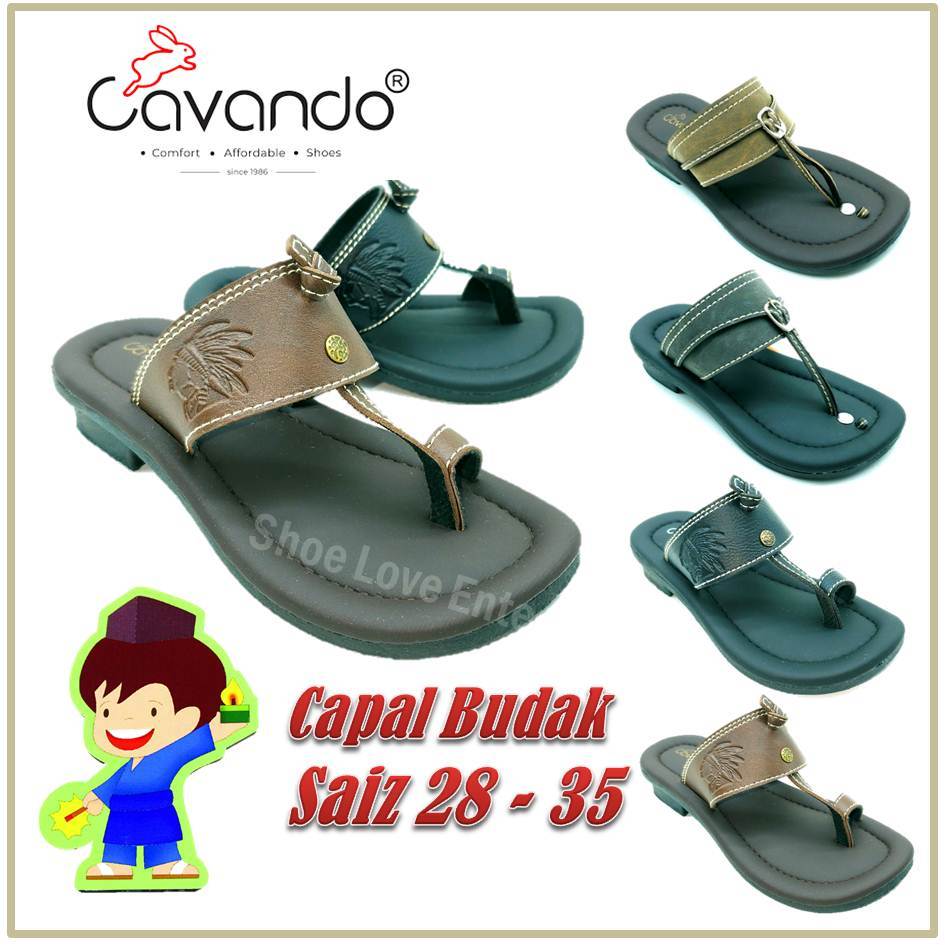 🔥SAIZ BUDAK🔥 Selipar Capal Budak Kanak Kanak Chappal CAVANDO Children ...