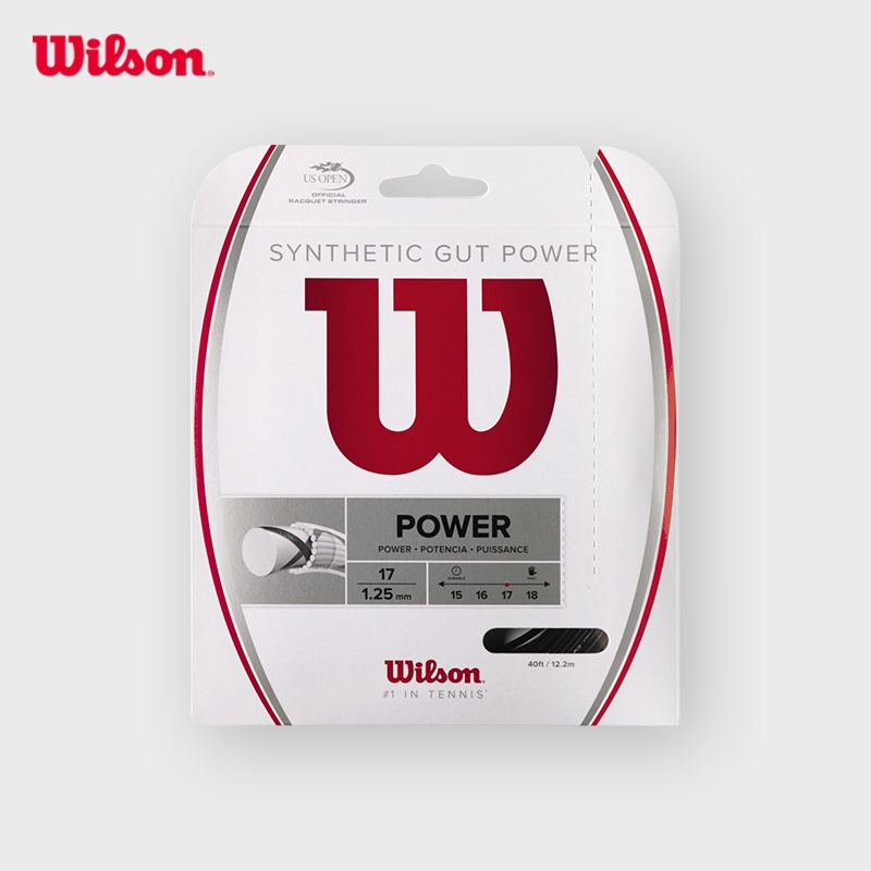 Wilson Synthetic Gut Power 17 Bk Tennis String WRZ945500 | Shopee Malaysia