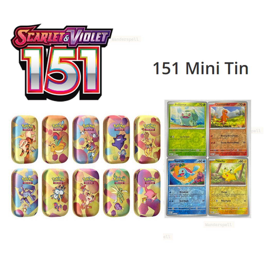 [READY]151 Mini Tins Scarlet Violet SV3.5 English 151 Mini Tins 151 ...