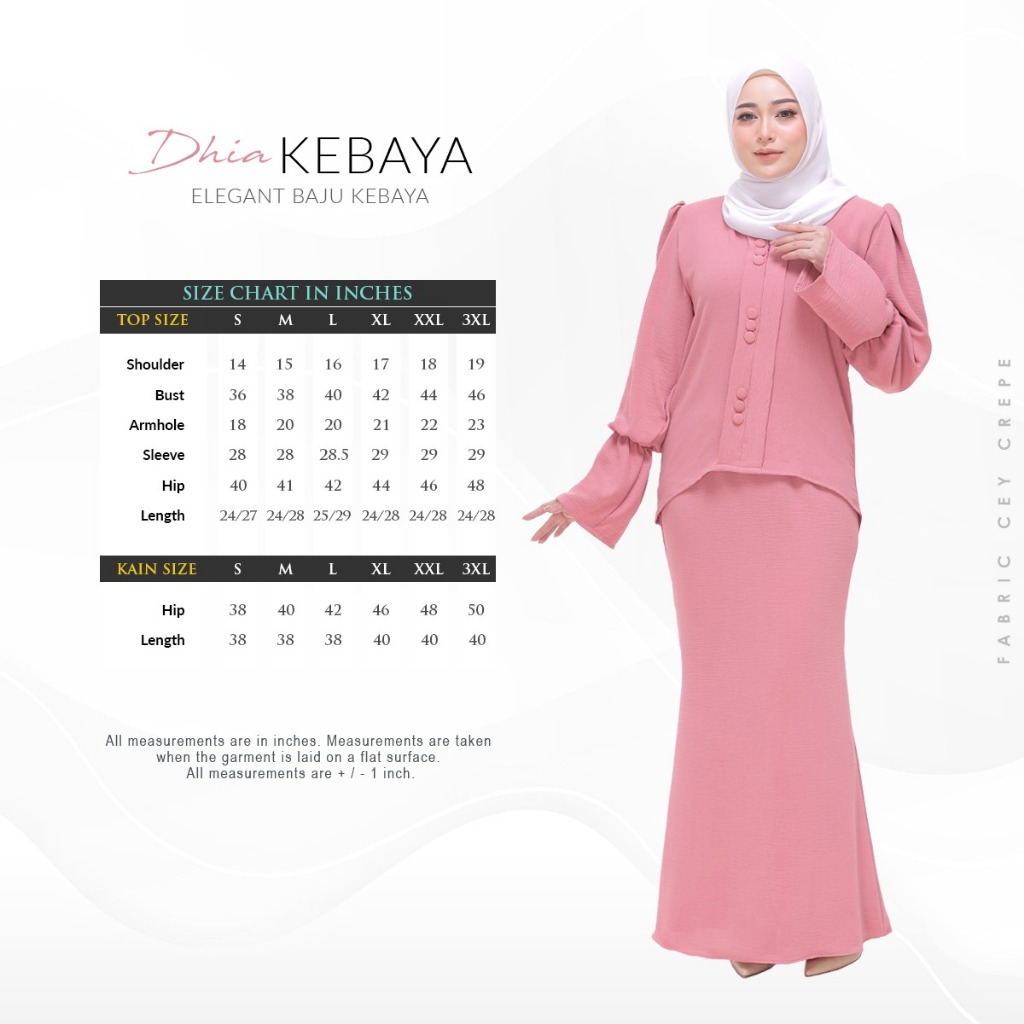 BAJU KEBAYA DHIA TRADITIONAL DRESS RAYA 2025 | Shopee Malaysia