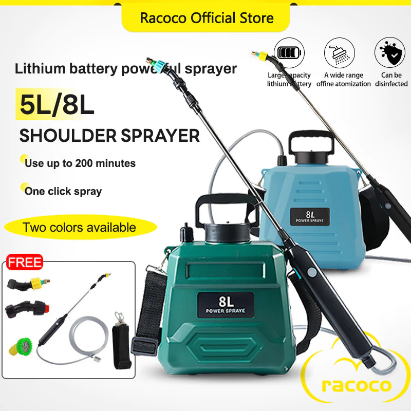 8L/5LElectric Garden Pressure Sprayer Knapsack Battery Sprayer Electric ...