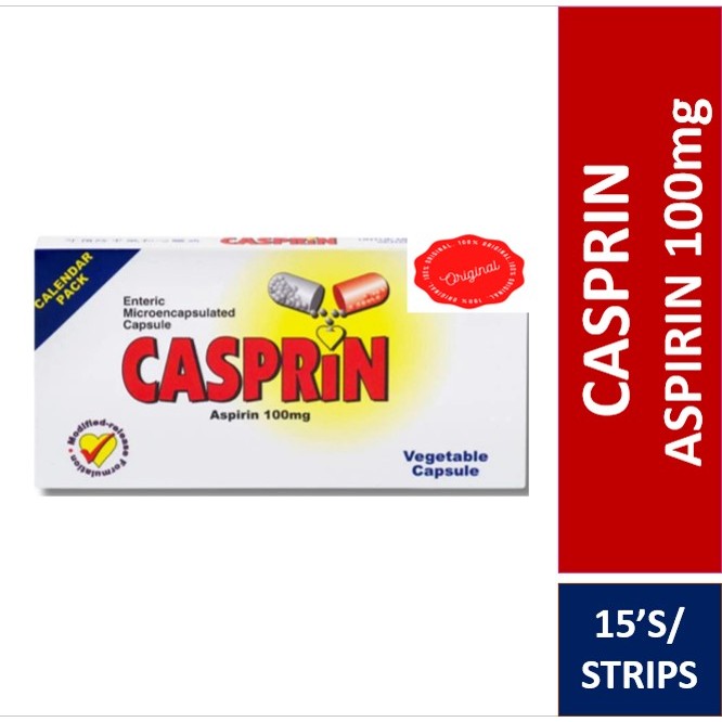 CASPRIN ASPIRIN 100mg tablet 15'S / STRIPS | Shopee Malaysia