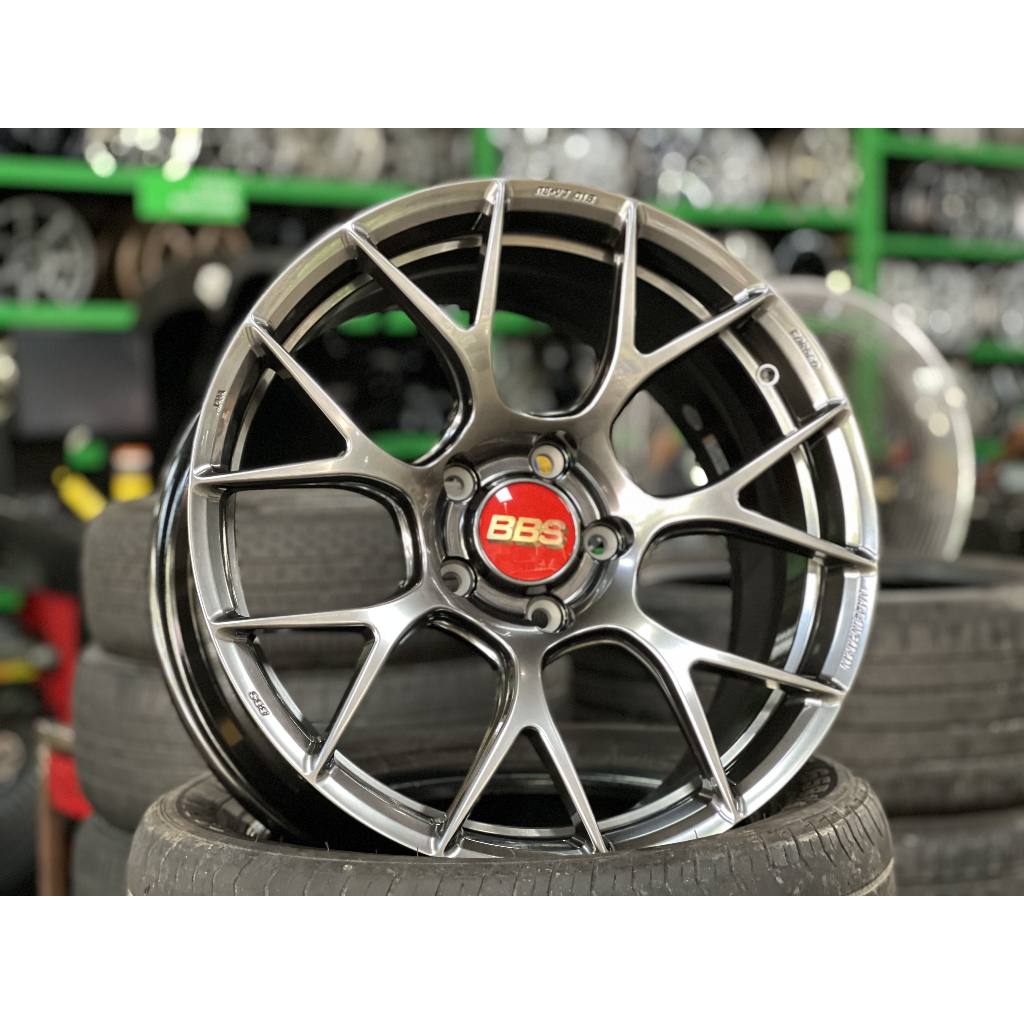 NEW 18X9.5J BBS RE-V7 Japan Rim (set of 4) Diamond Black 5X120 for Honda Civic Type R FK8 FL5 ...
