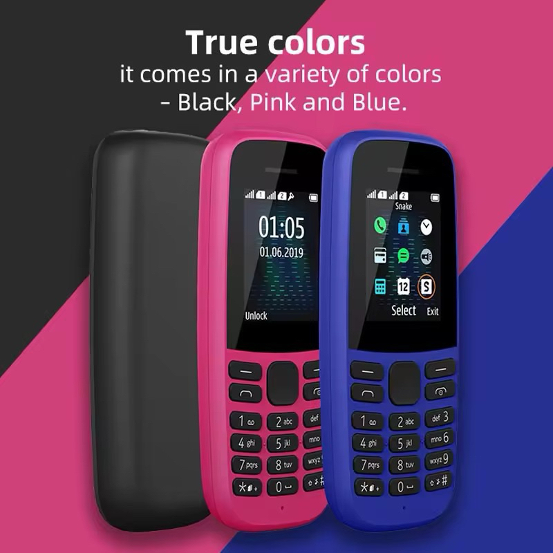 Nokia 105 Dual Sim 2G Handphone 4th Edition with FM Radio battery up to ...