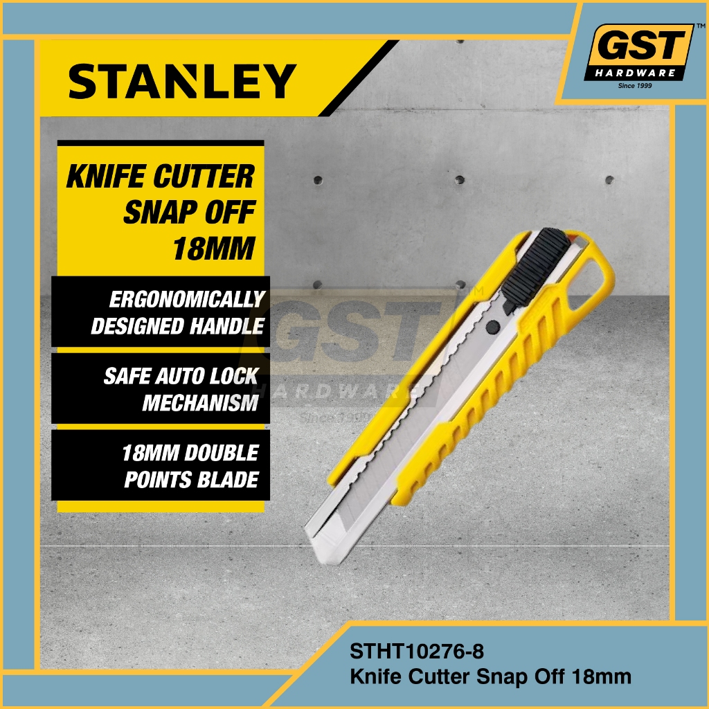 Stanley Knife Cutter Snap Off 18mm STHT10276 刀片 美工刀 Pemotong Pisau ...