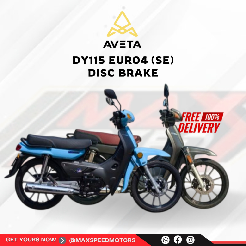 AVETA DY115 SE DISC BRAKE | NEW UNREGISTERED MOTORCYCLE | Shopee Malaysia