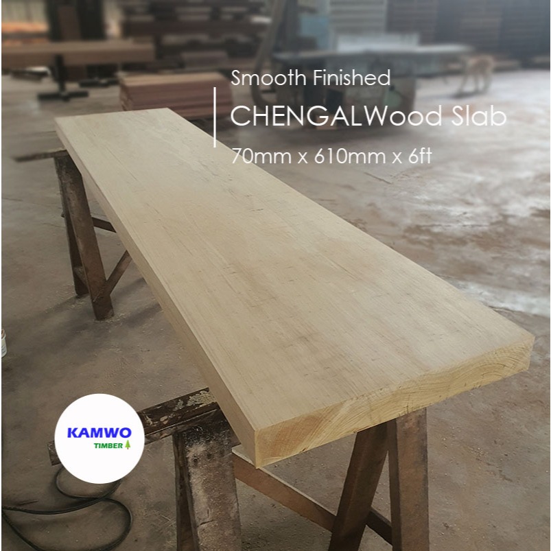 CHENGAL Wood Slab 70mm x 610mm | Shopee Malaysia