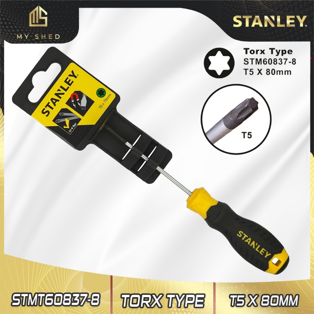 Stanley STMT60837-8 Torx Screwdrivers, T5, 75mm ( Replacement 65-144 ...