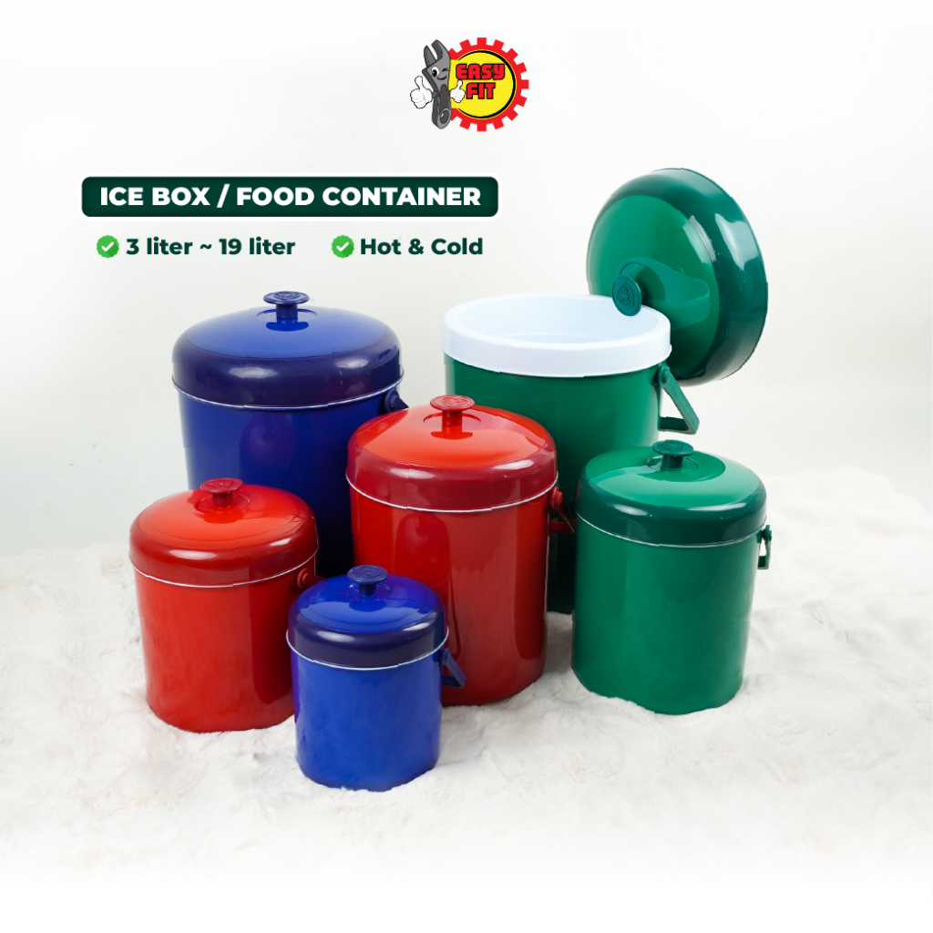 EASY FIT Picnic Rice Bucket / Ice Bucket 8 Jam - Cooler Box Serbaguna ...