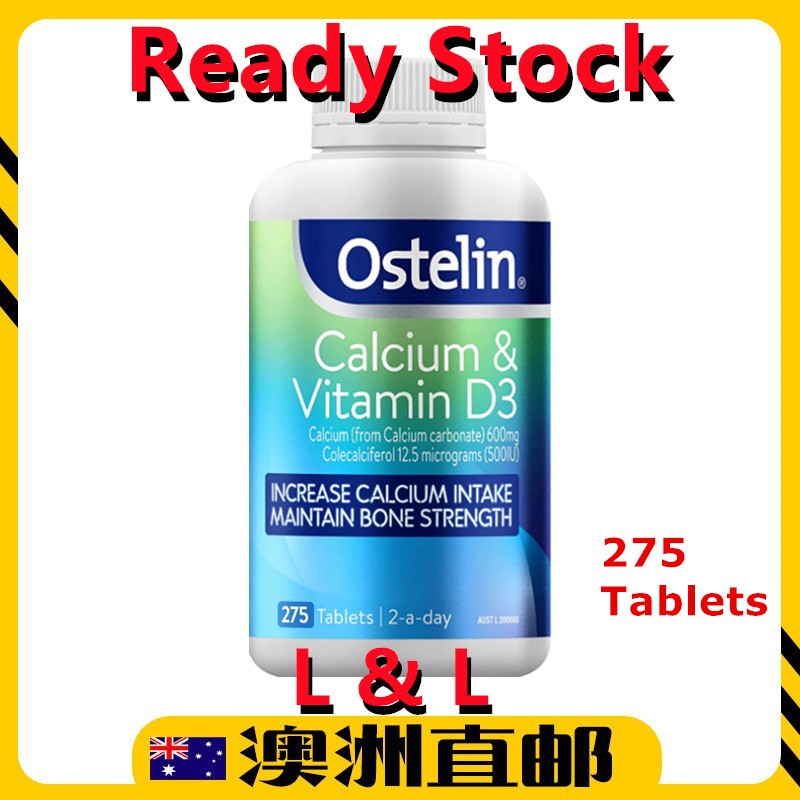 [Ready Stock EXP: 10/2026yr] Ostelin Calcium & Vitamin D3 Vitamin D ...