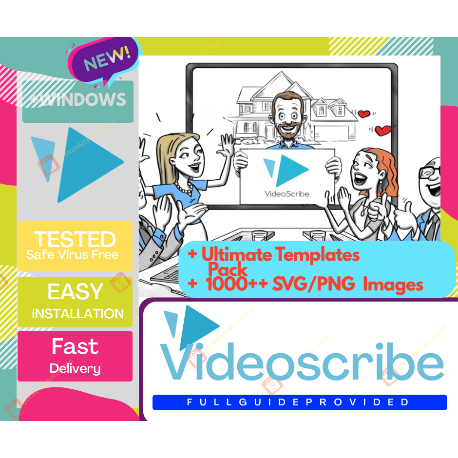 VideoScribe Pro 3.7.3 + 𝑼𝒍𝒕𝒊𝒎𝒂𝒕𝒆 𝑻𝒆𝒎𝒑𝒍𝒂𝒕𝒆 + 1000++ Images Pack | No ...