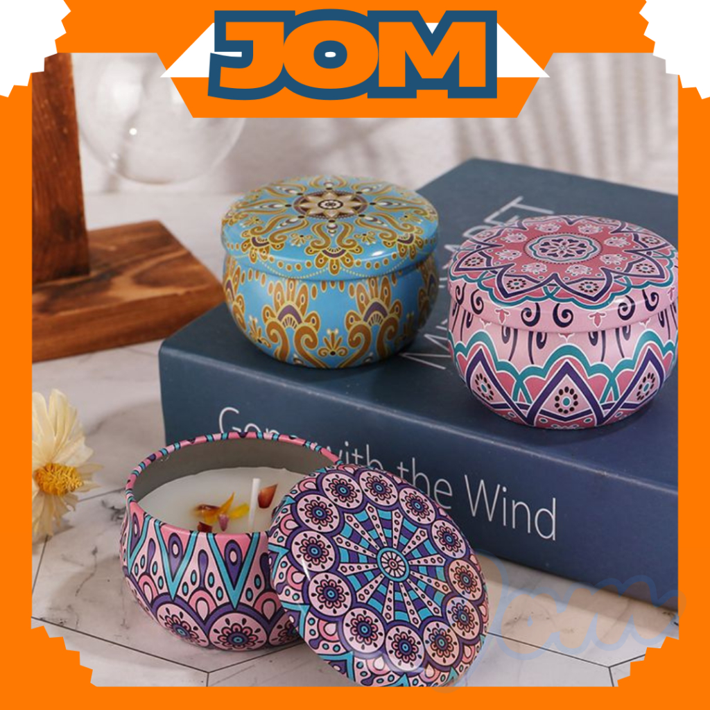 Pretty Box Aroma Scented Candles Dry Flower Handmade Natural Soy Door ...