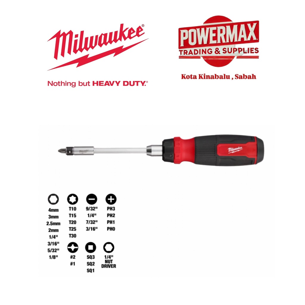 Milwaukee 27-in-1 Ratcheting Multi-Bit Screwdriver (Model 48-22-2904) | Shopee Malaysia