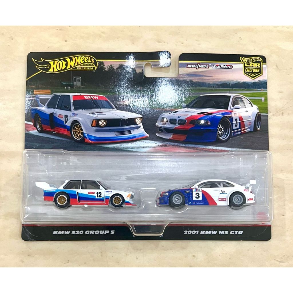 Hot Wheels Premium Twin Pack BMW 320 Group 5 & 2001 BMW M3 GTR | Shopee ...