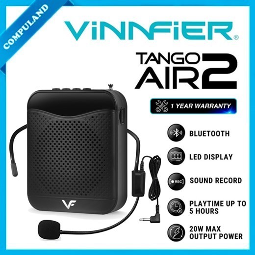 Vinnfier Tango Air 2 Portable Voice Amplifier Bluetooth Portable ...