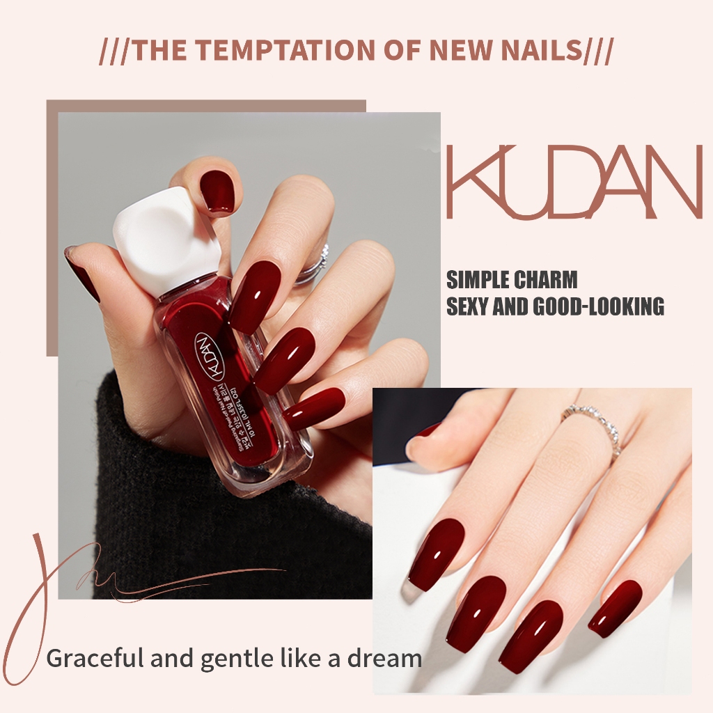 【MY Ready Stock】KUDAN Nail Polish Peel Off Kudan Water-based No-bake ...