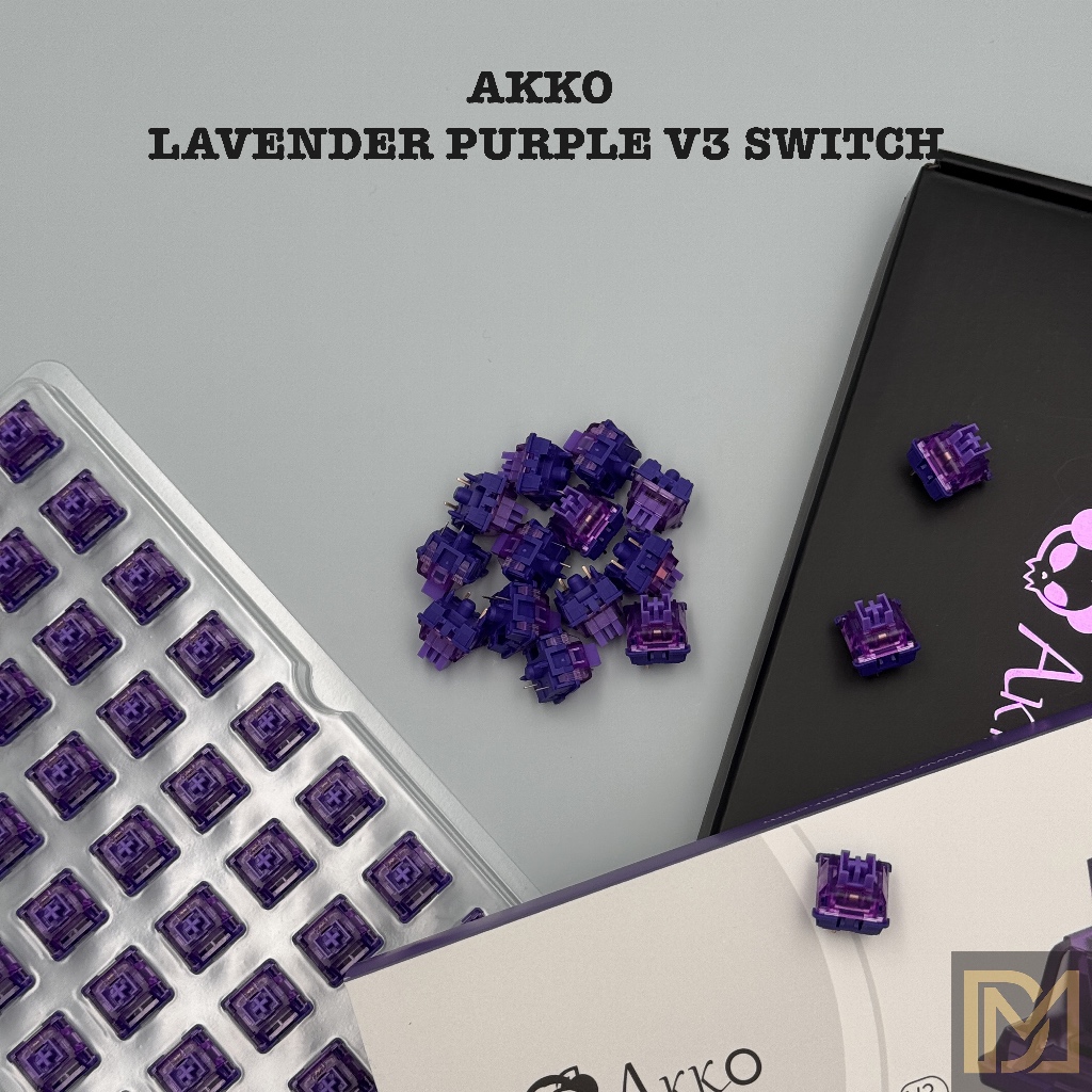 [LOCAL STOCK] Akko Lavender Purple V3 Pro Switch 5 pin Tactile POM ...