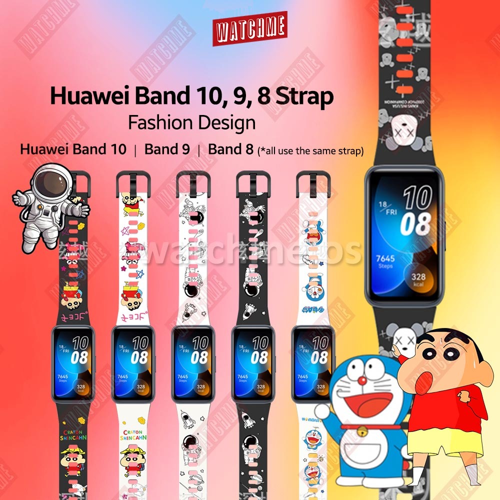 Strap for Huawei Band 10 9 8, Fashion Cartoon Series, Fashionable ...