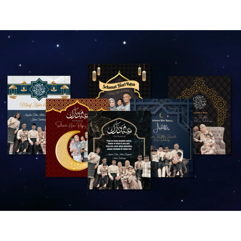 2025 Digital Card Raya, Raya Templates, E-Card Social Media Post ...