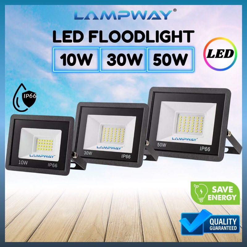 🔥🔥NEW ARRIVAL 🔥🔥HOT ITEM 🔥🔥LED FLOODLIGHT waterproof IP 66 10w 30w 50w Daylight 6500k | Shopee ...