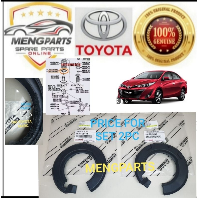 ORIGINAL TOYOTA VIOS YARIS NCP150 NSP151 2016Y> FRONT COIL SPRING ...