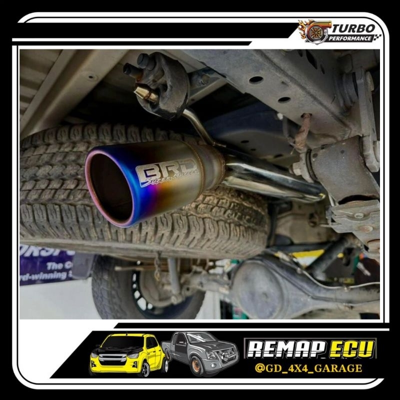 BRD MUFFLER TABUNG HKS PLUG AND PLAY FOR HILUX VIGO REVO ROCCO ROGUE ...